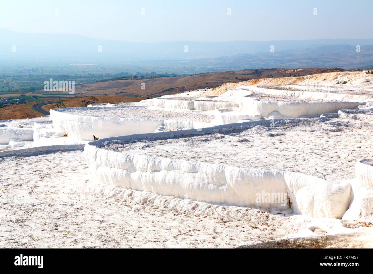unique abstract in pamukkale turkey asia the old calcium bath and ...
