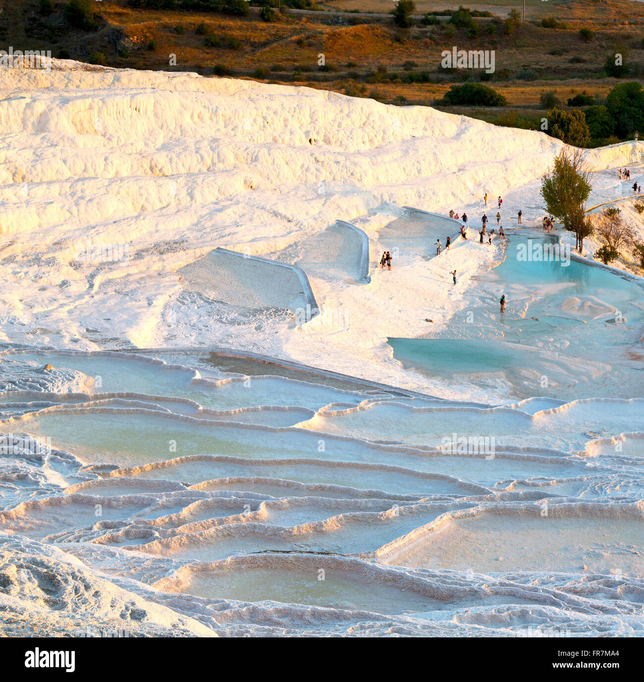 unique abstract in pamukkale turkey asia the old calcium bath and ...