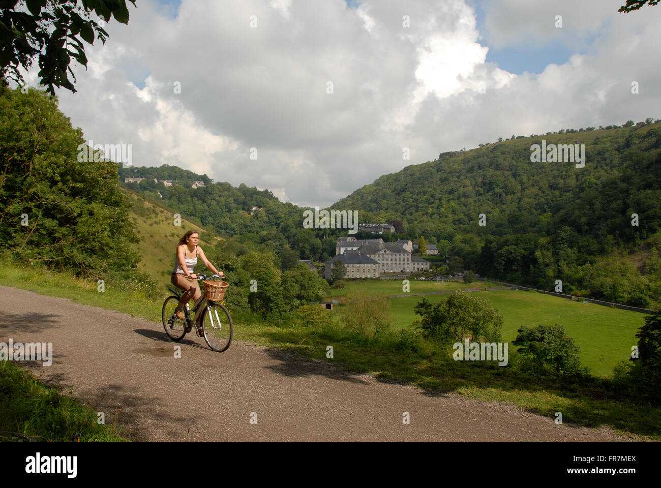 Cycling on cycle path hi-res stock photography and images - Alamy