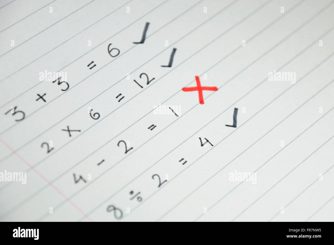 Wrong mark hi-res stock photography and images - Alamy