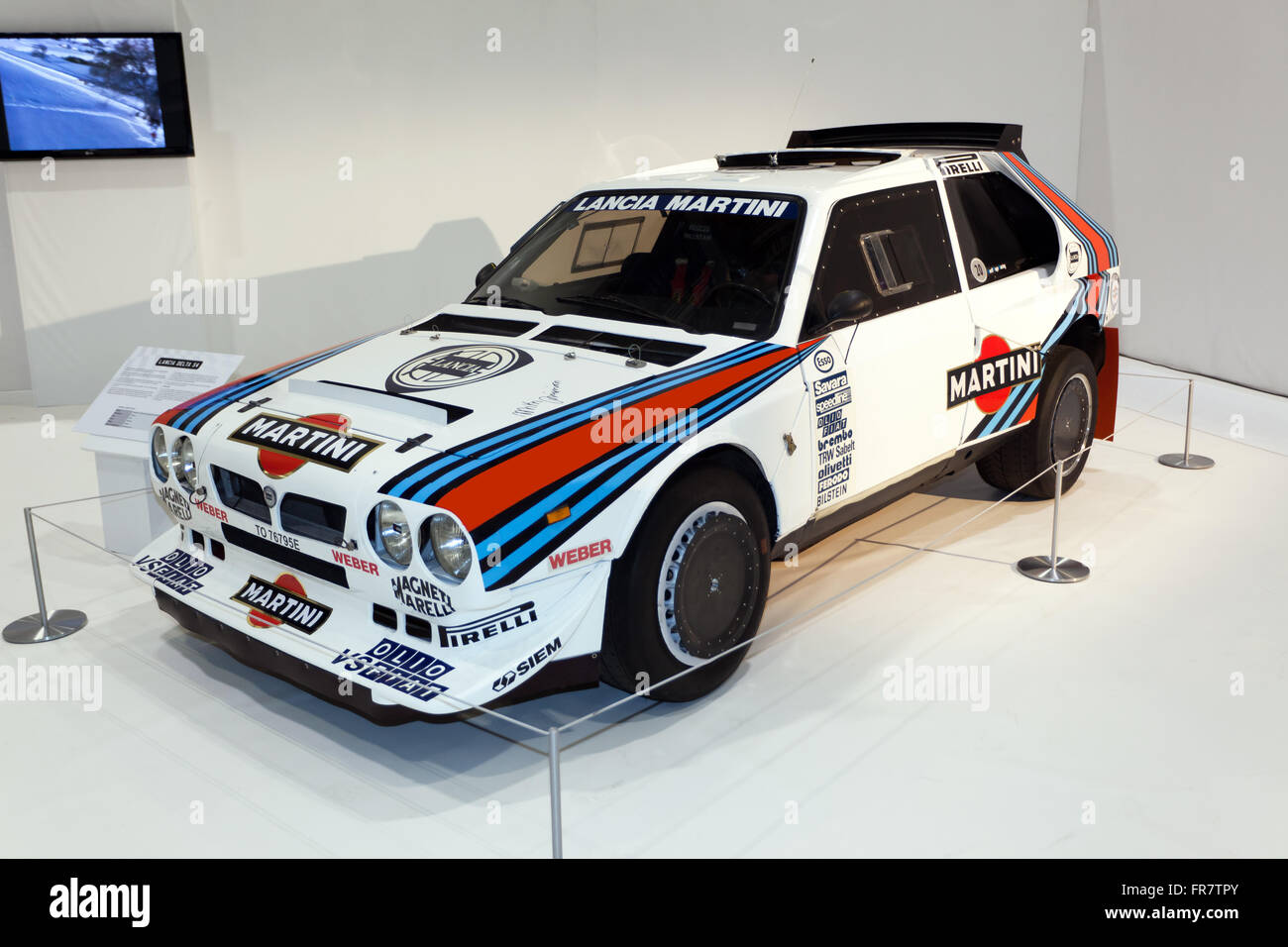 A Lancia Delta S4, Group B Rally Car, on display in "The Pinnacle of ...