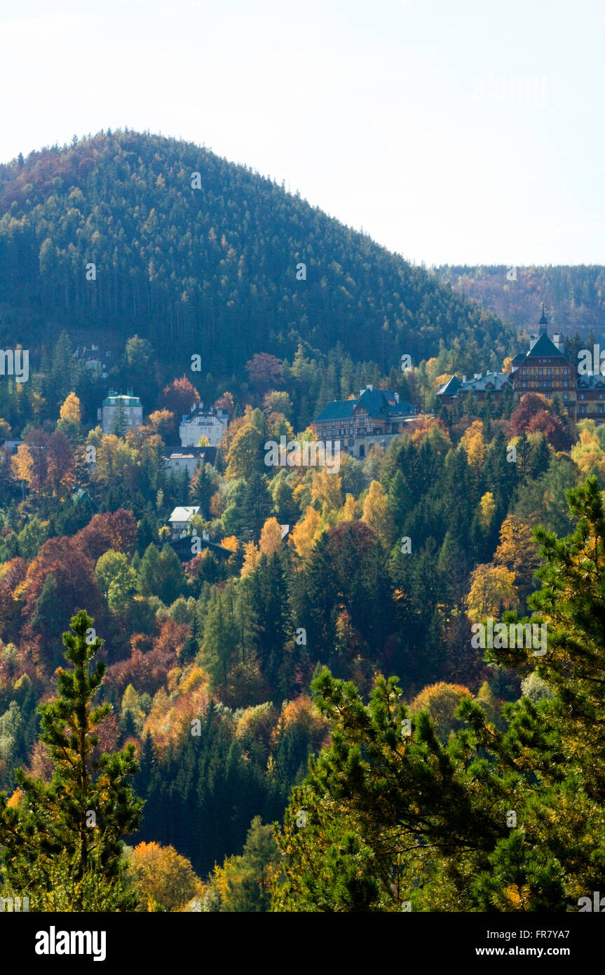 Österreich, Semmering, Blick auf den Luftkurort Semmering Stock Photo ...