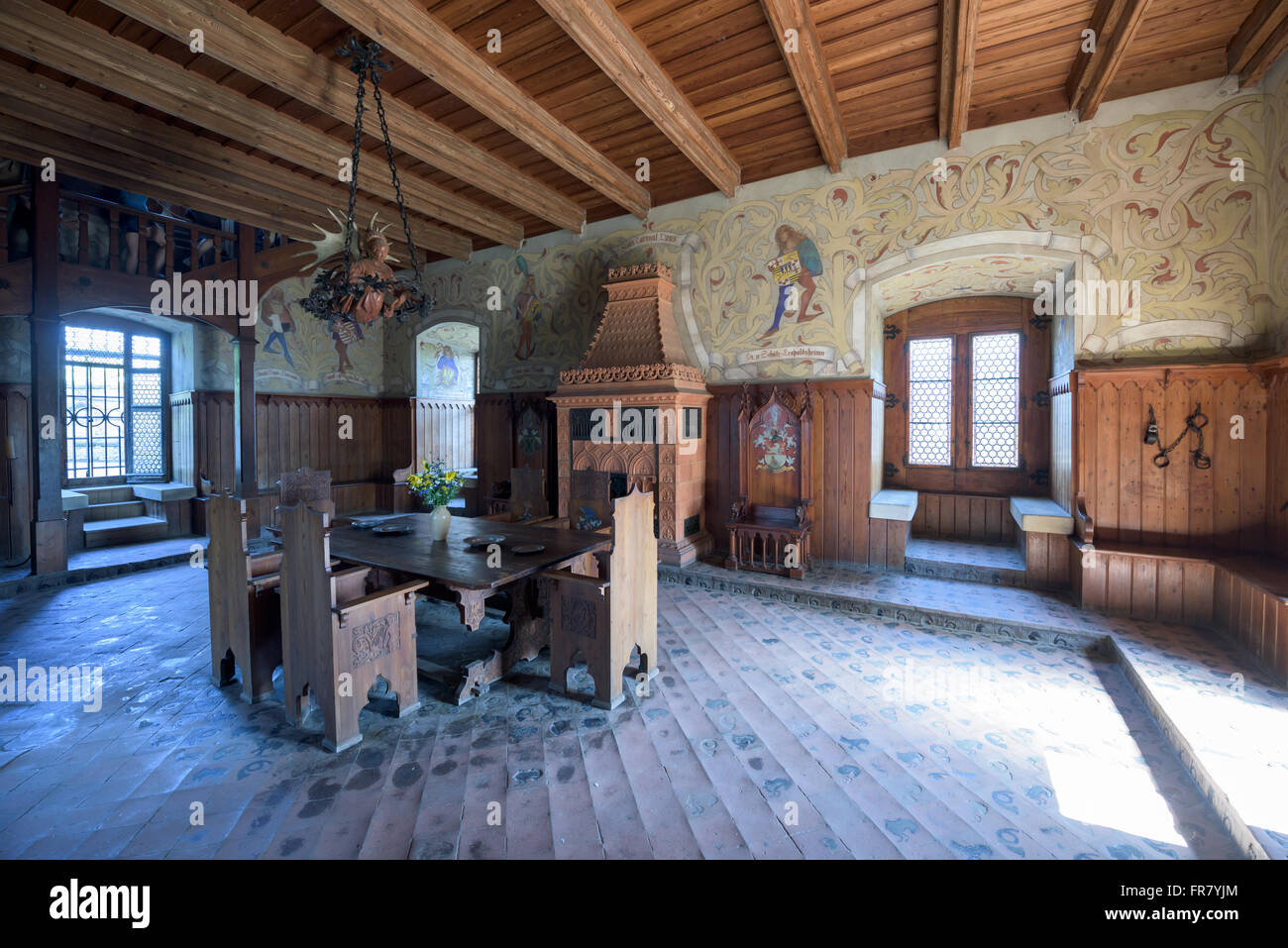 Inside of a Kokorin castle Stock Photo - Alamy