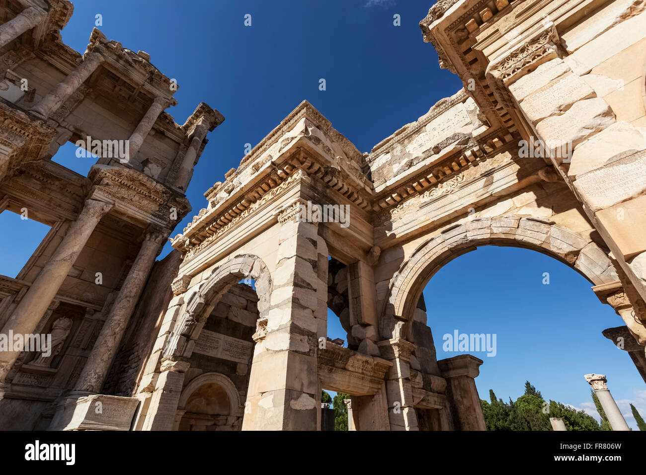 Gate of Mazeus and Mythridates; Ephesus, Turkey Stock Photo - Alamy