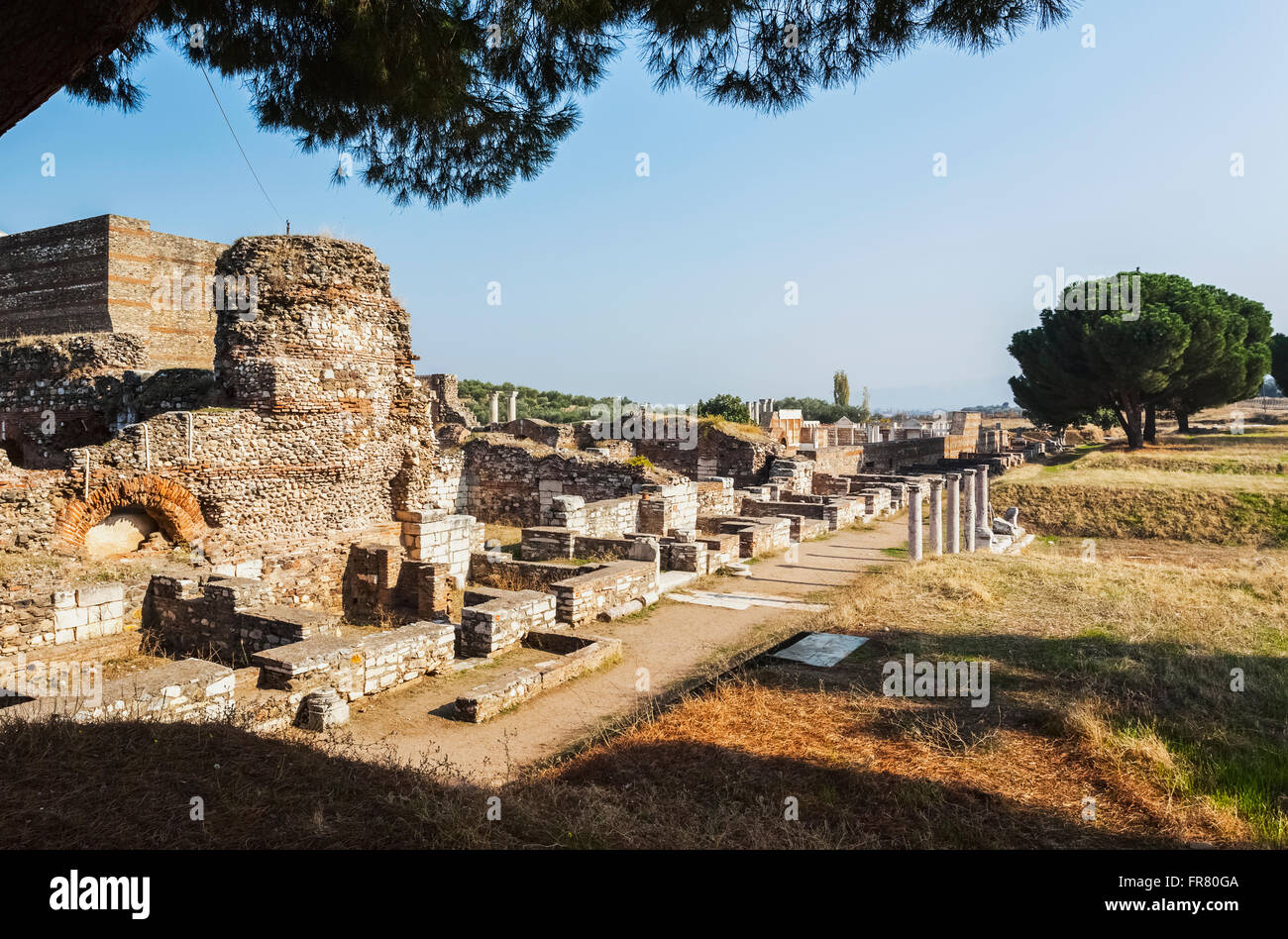 Synagogue of Sardis and the Royal Road; Sardis, Turkey Stock Photo - Alamy