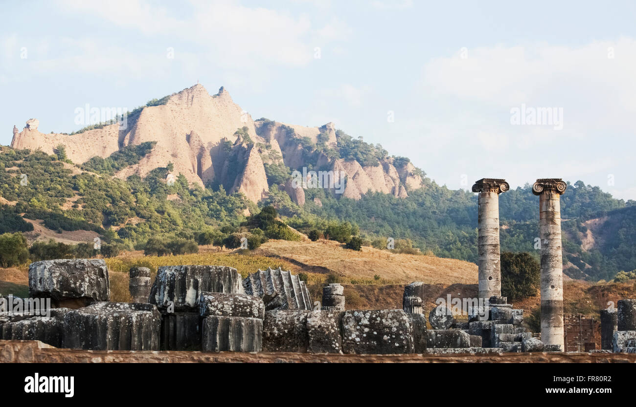 Ruins of the Temple of Artemis; Sardis, Turkey Stock Photo - Alamy