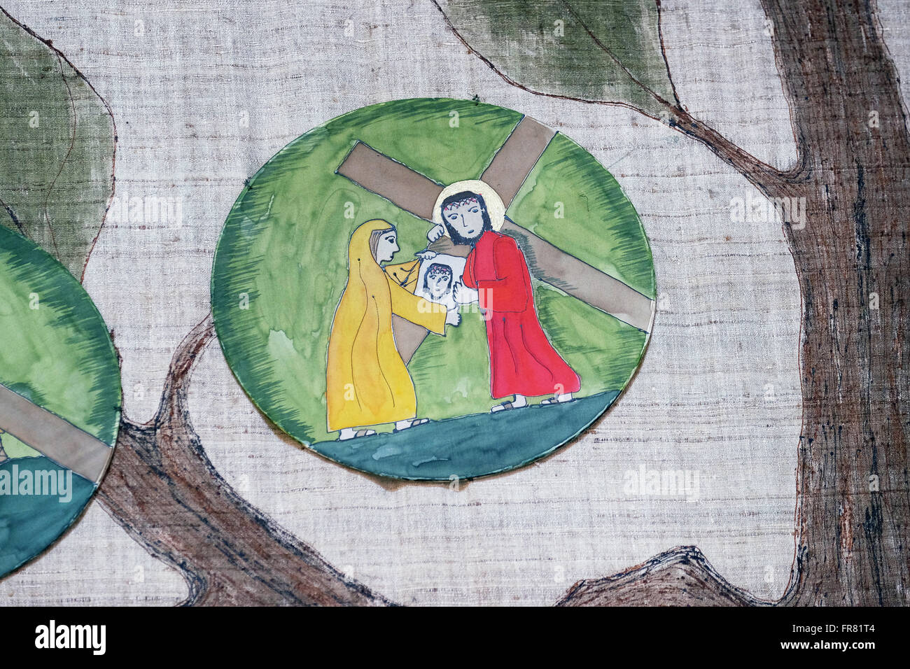 6th Stations of the Cross, Veronica wipes the face of Jesus, Church of ...