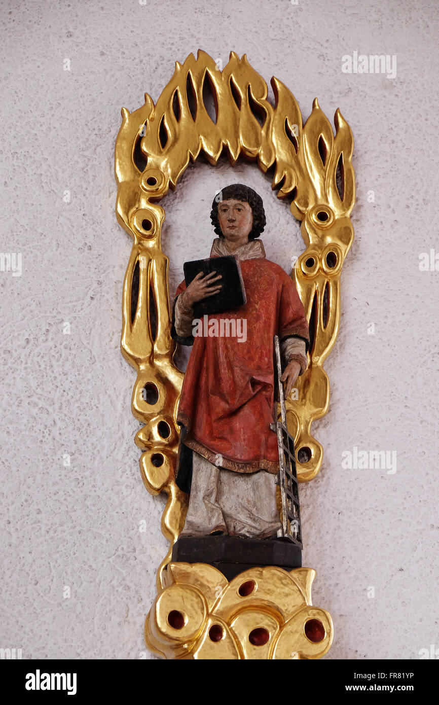 Saint Lawrence of Rome, Saint Lawrence church in Kleinostheim, Germany ...