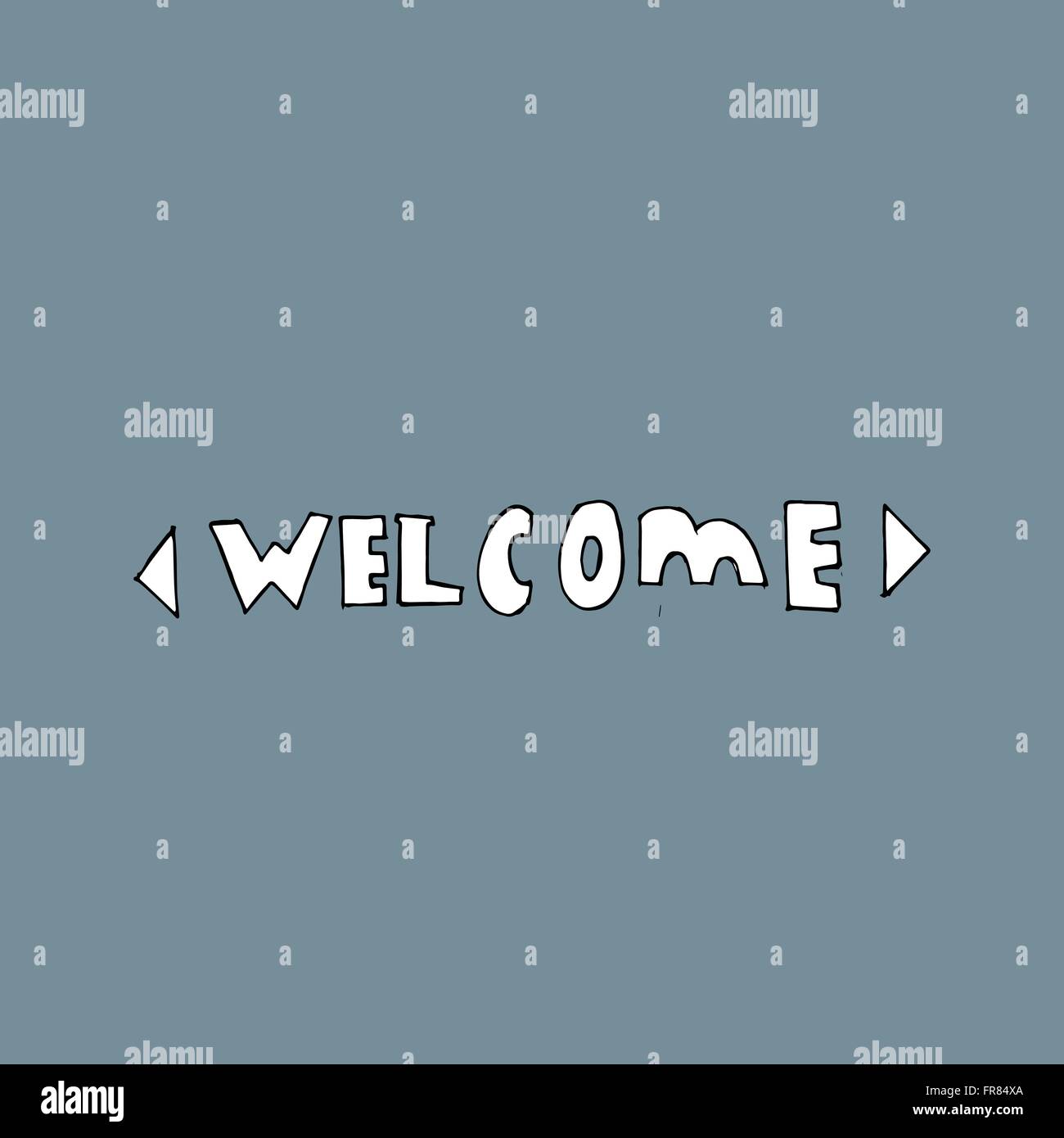welcome - cartoon lettering Stock Vector Image & Art - Alamy