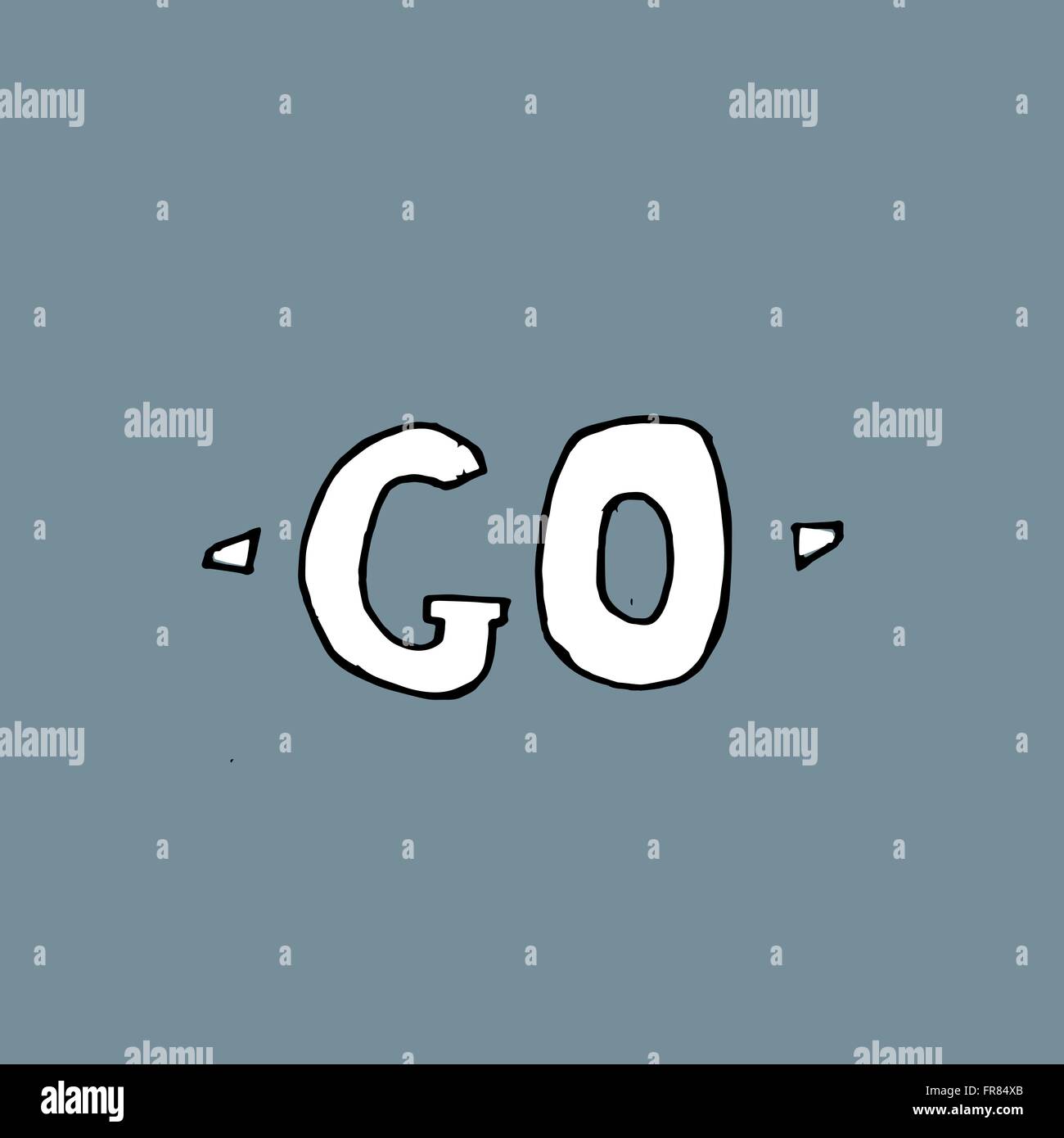 Cartoon GO design letters Stock Vector Image & Art - Alamy