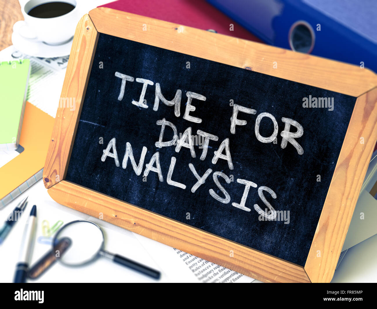 Time for Data Analysis - Chalkboard with Hand Drawn Text Stock Photo ...