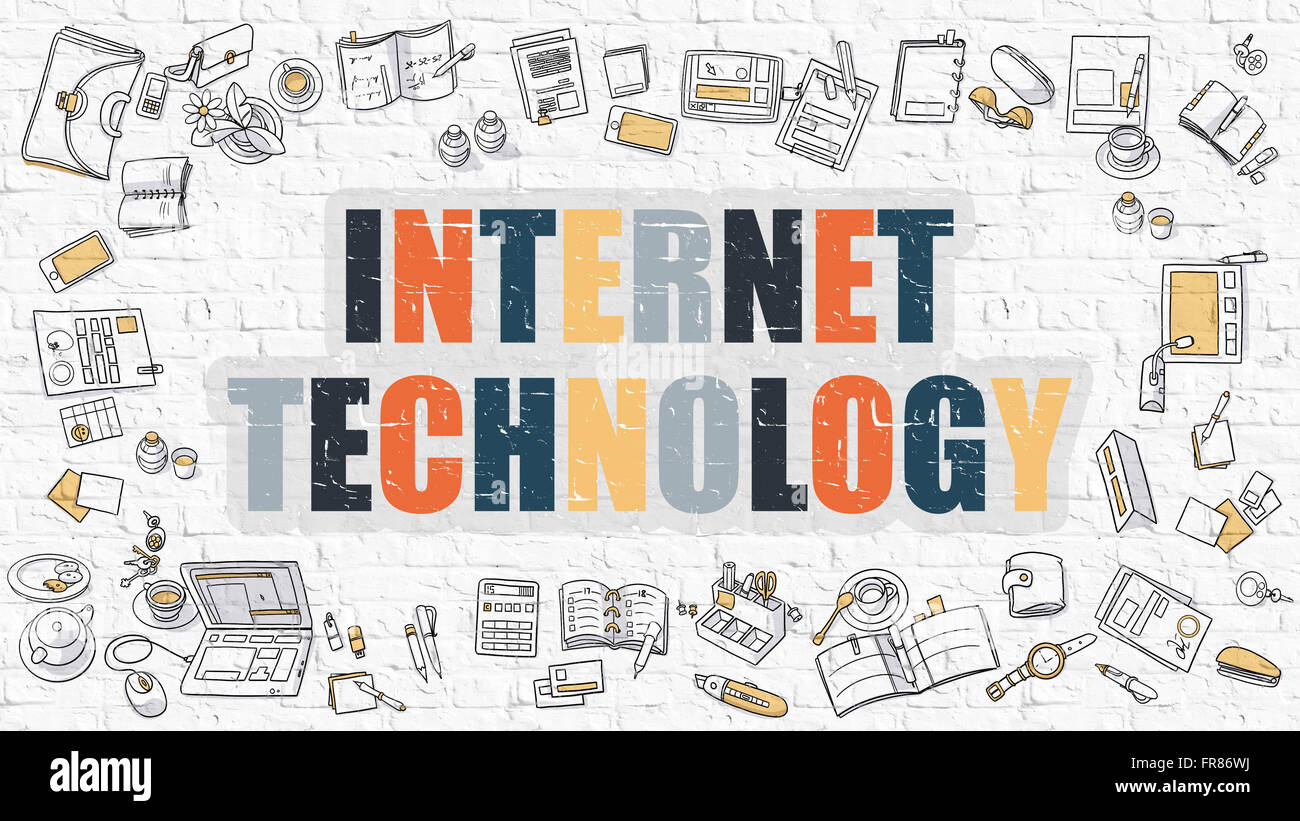 Technology doodle hi-res stock photography and images - Alamy