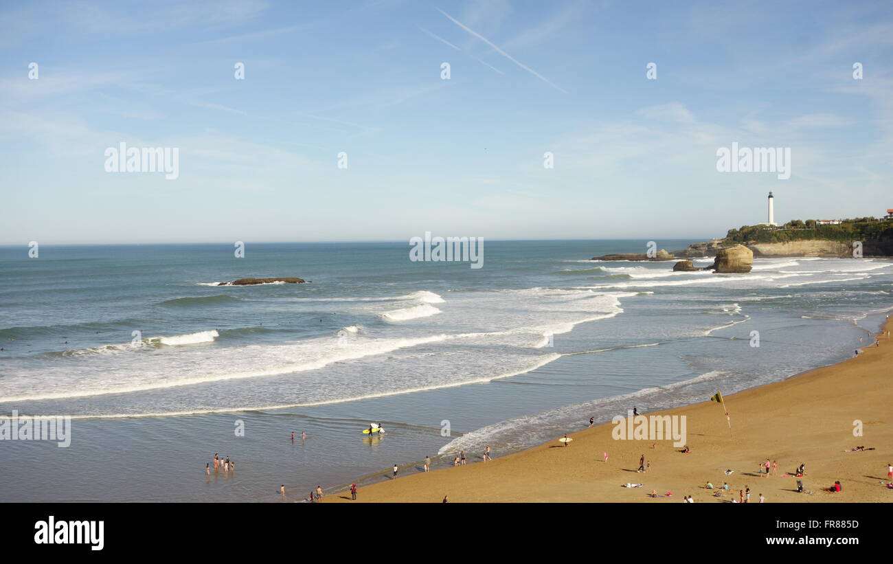 Grand Plage, Biarritz Stock Photo - Alamy