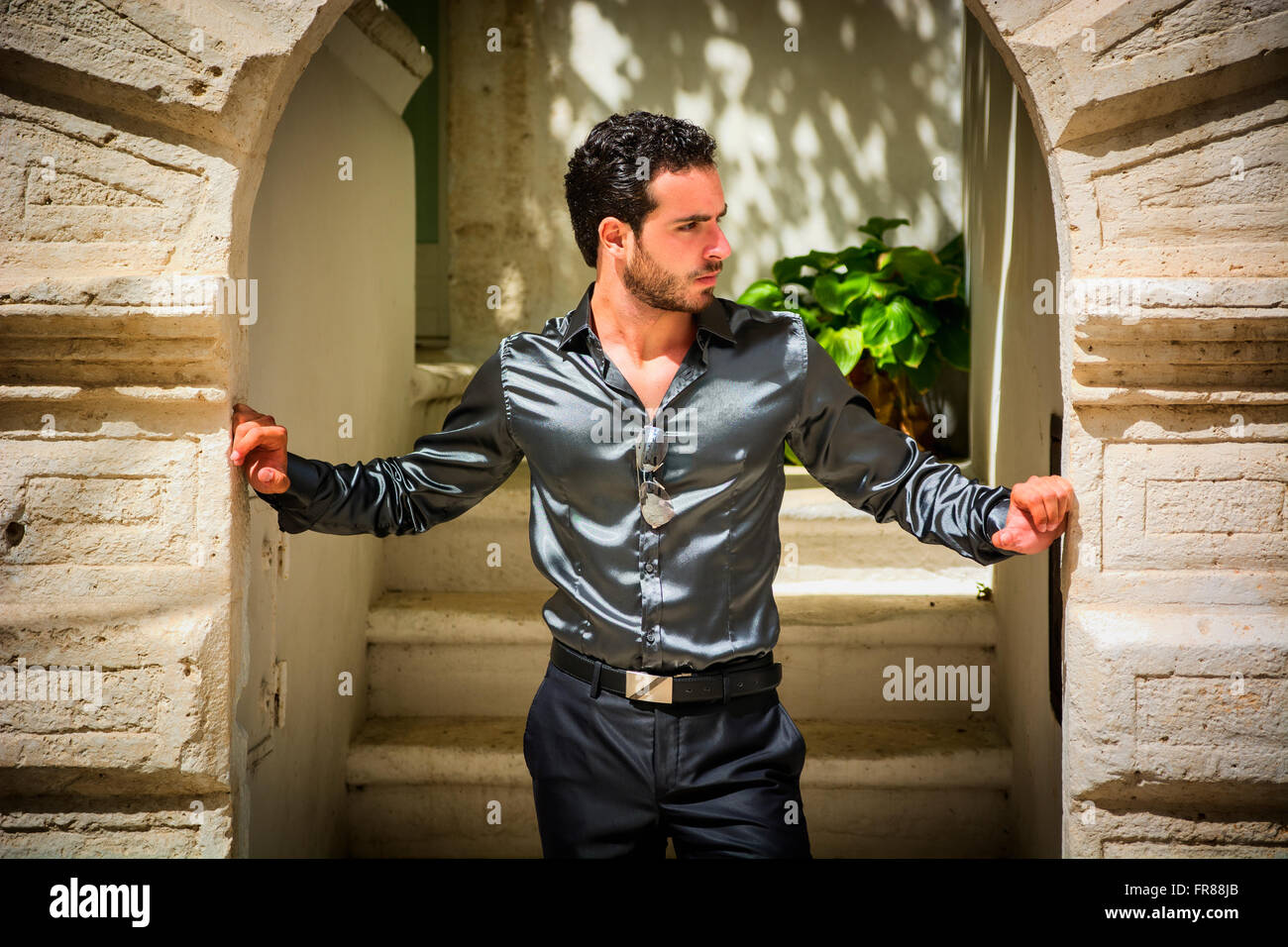 Bearded handsome man hi-res stock photography and images - Alamy