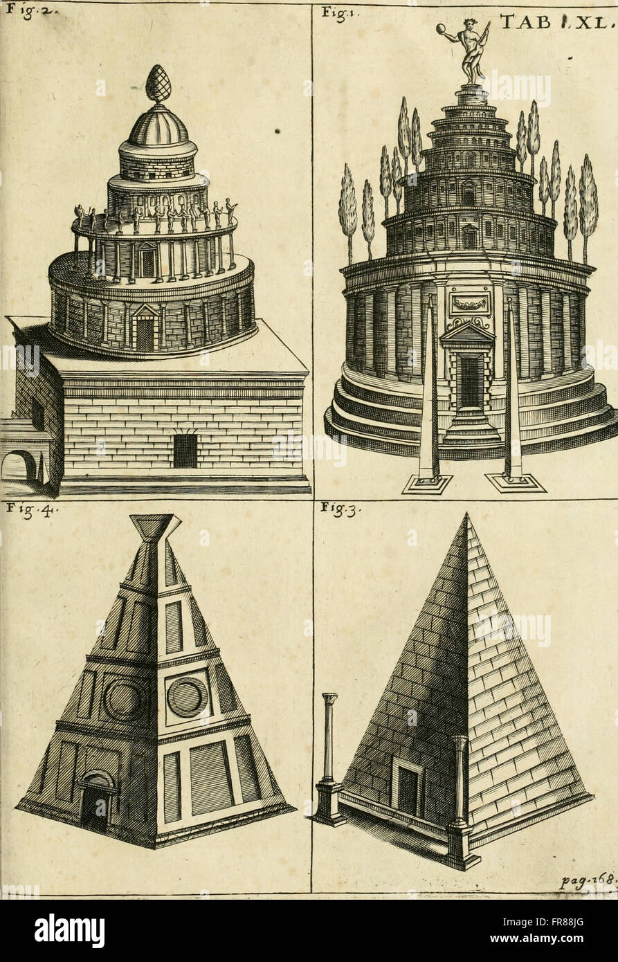 This 1690 work showcases ancient mosaics, architectural structures, and ...