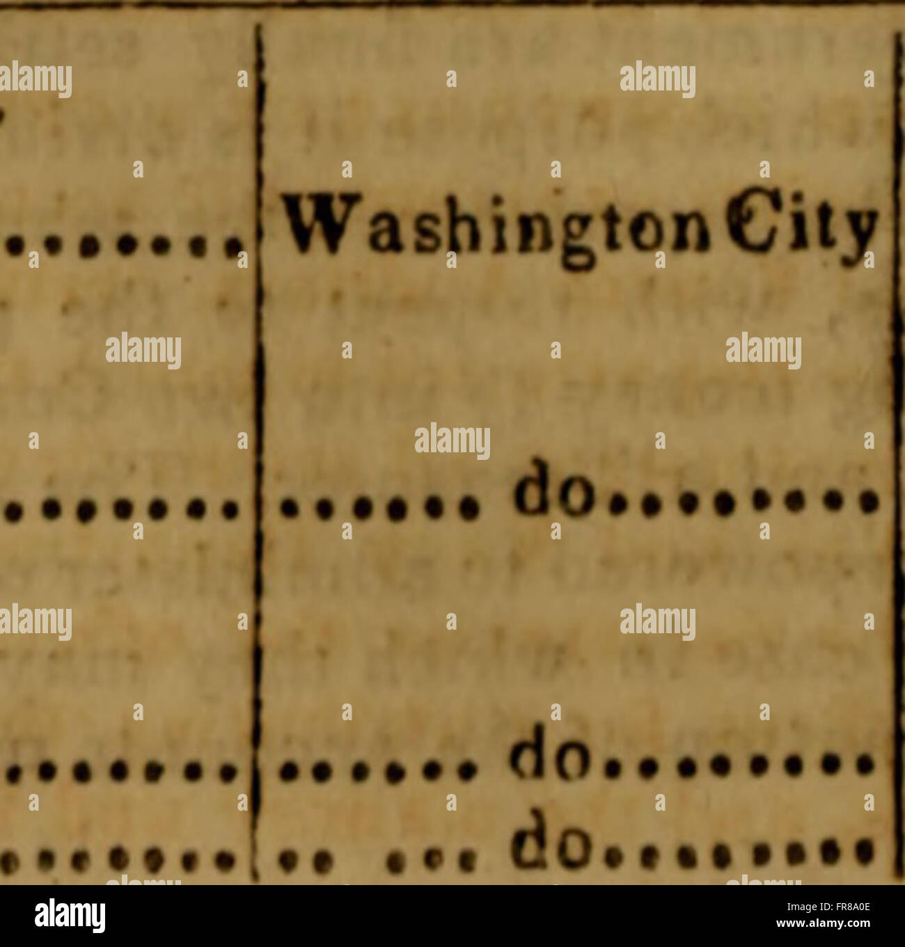 A national calendar, for (1829 Stock Photo - Alamy