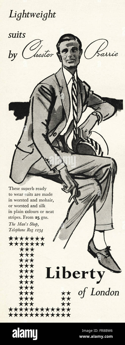 Vintage Mens Clothing Ads