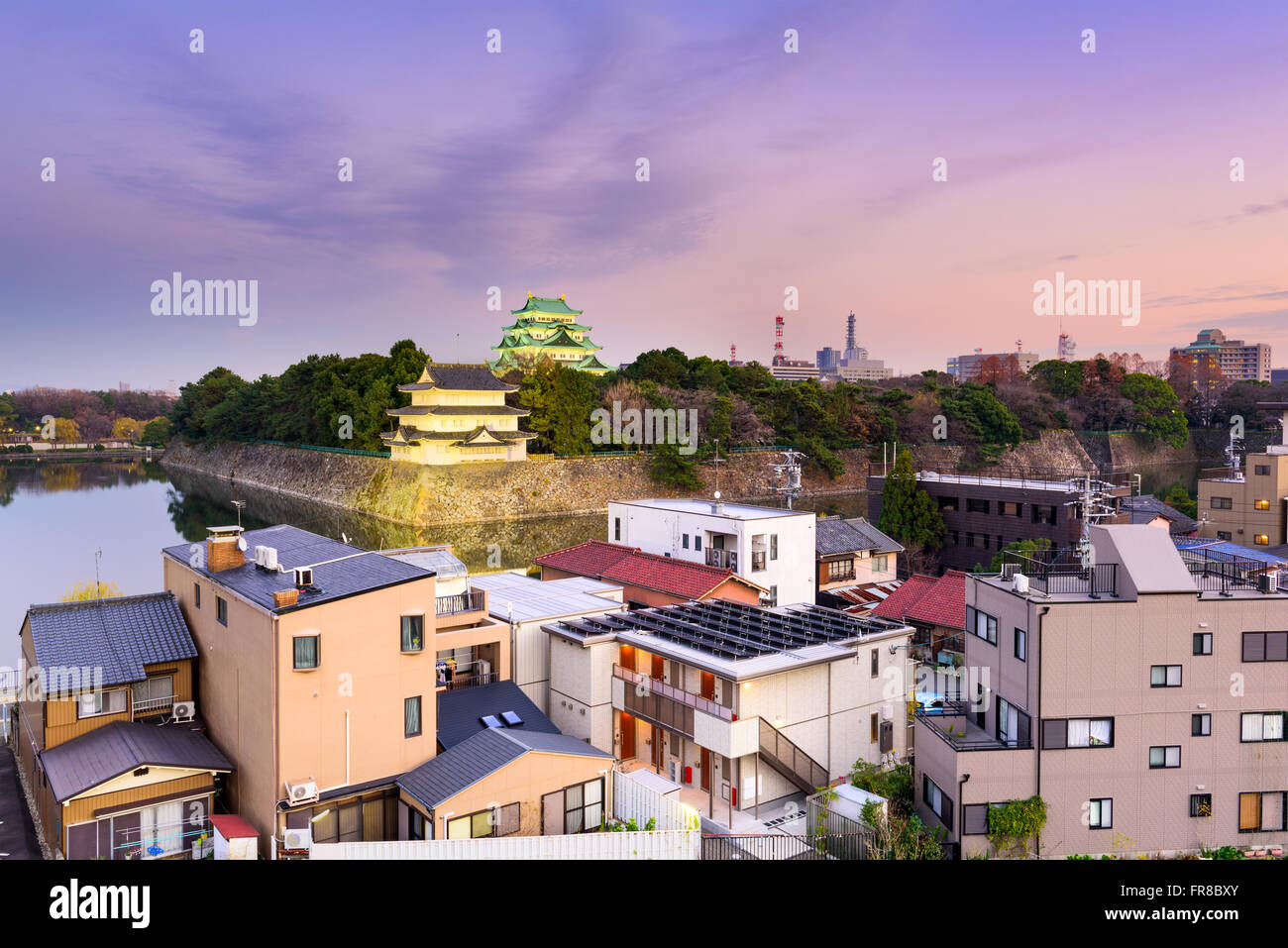 Nagoya, Japan cityscape and castle Stock Photo - Alamy