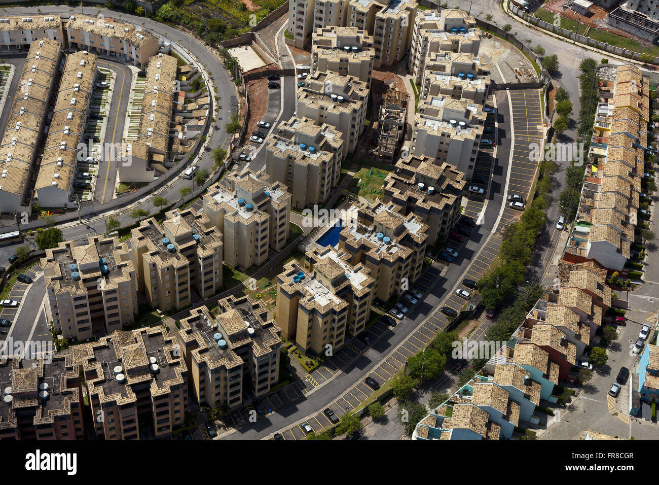 South america slum aerial hi-res stock photography and images - Alamy
