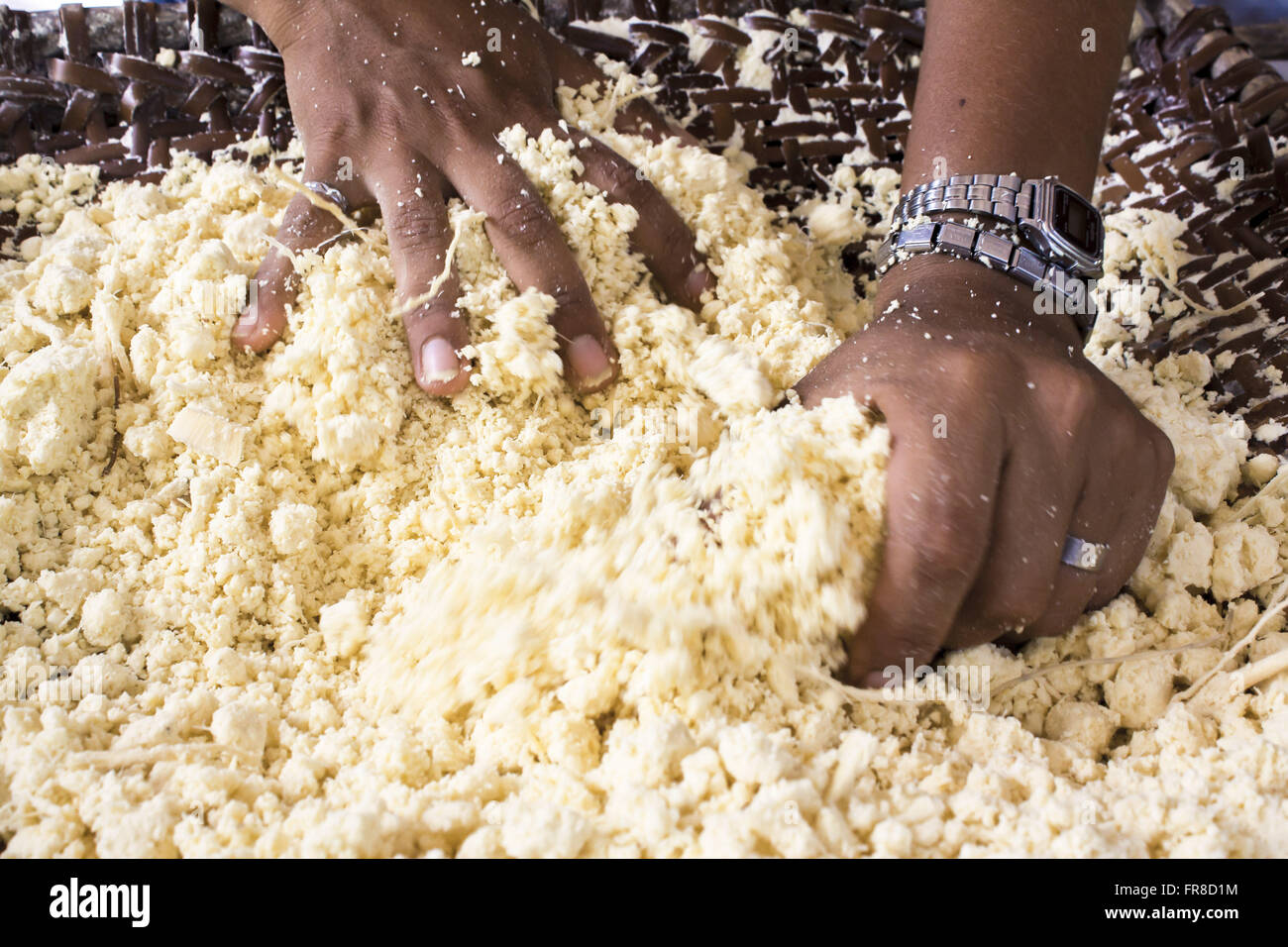 Manioc and sieved Stock Photo - Alamy