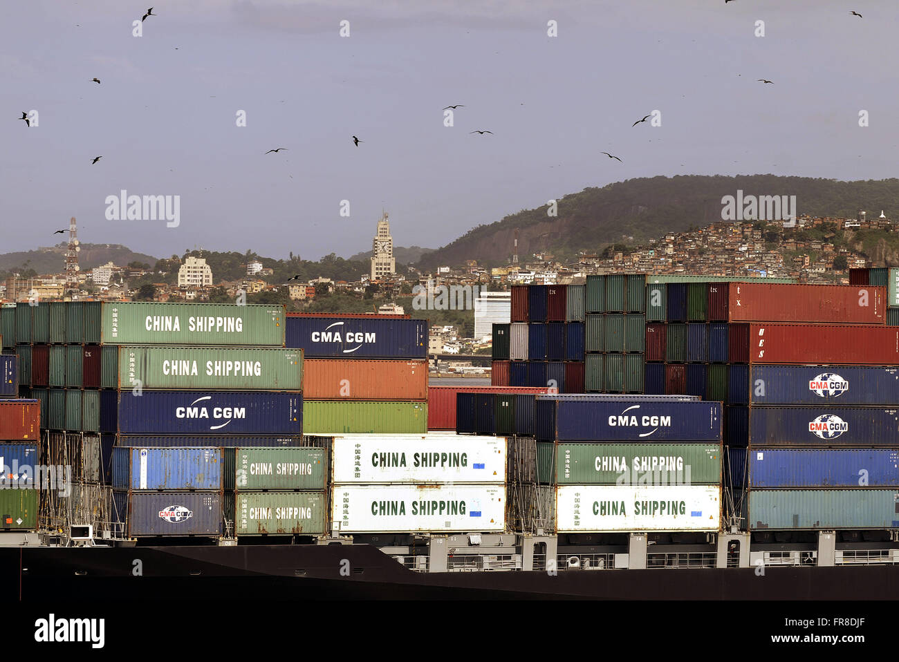 Containers at the Port of Rio de Janeiro Stock Photo - Alamy