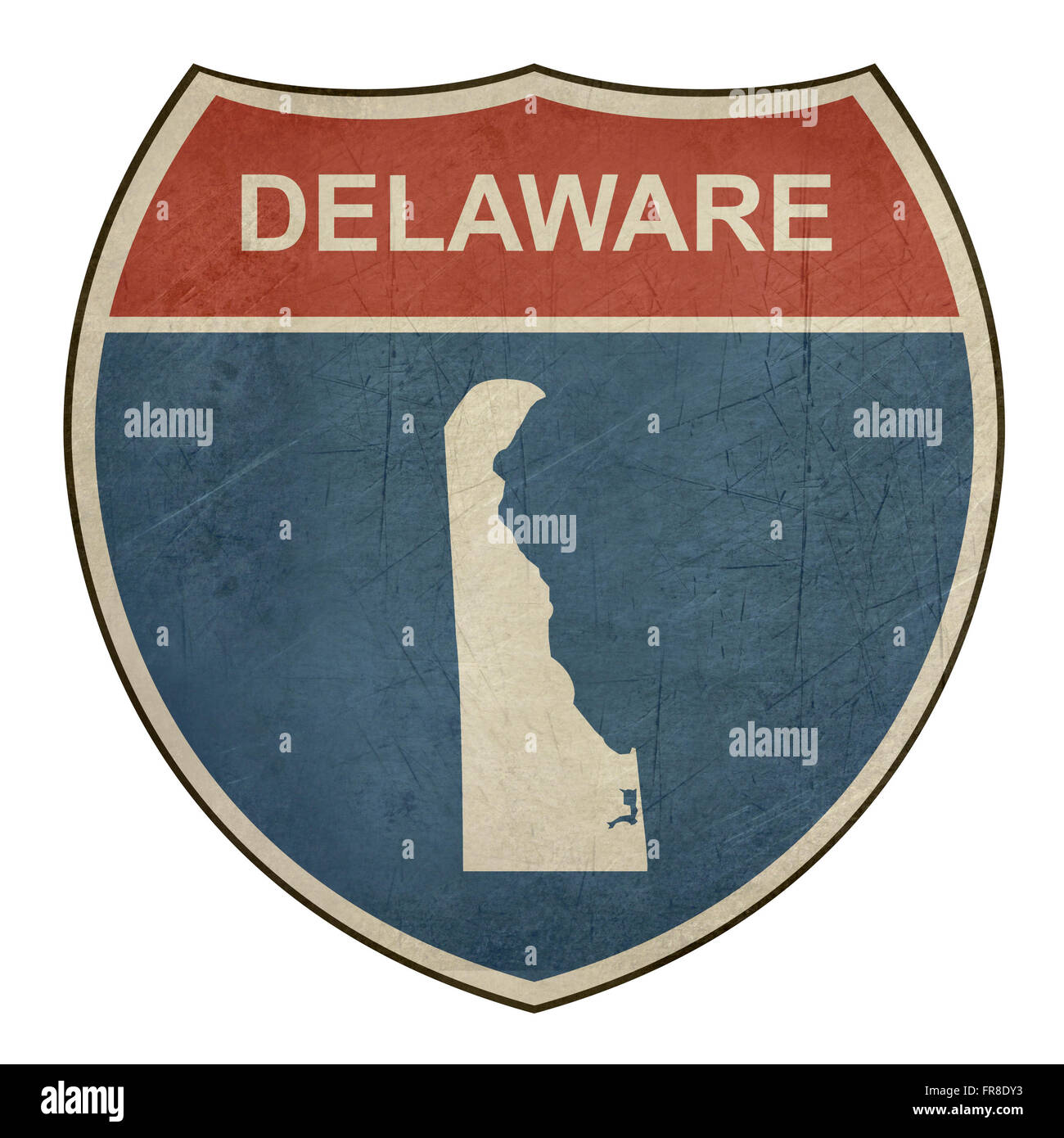 Delaware map hi-res stock photography and images - Alamy