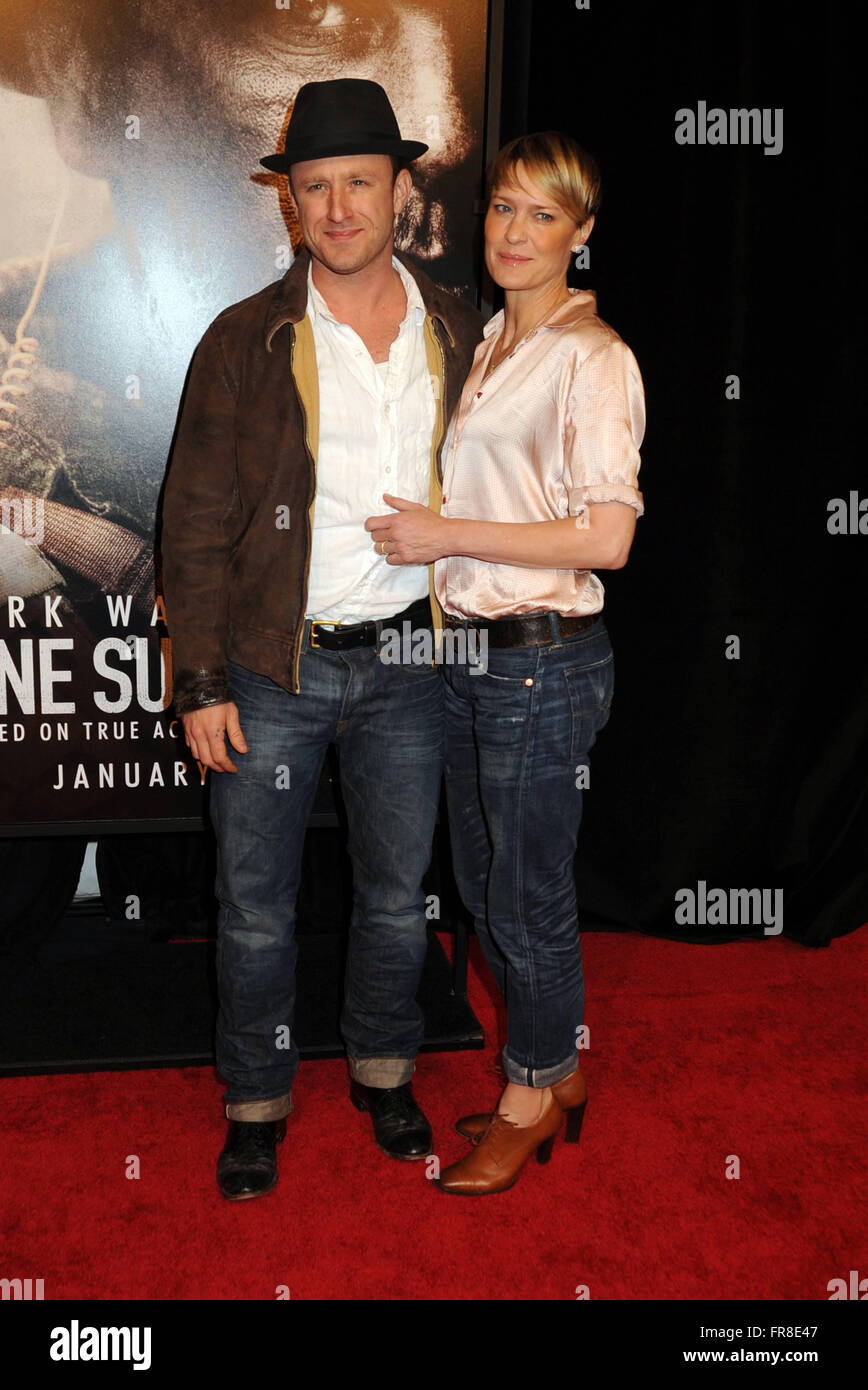New York City, NY. USA. Ben Foster & Robin Wright at the 'Lone Survivor ...
