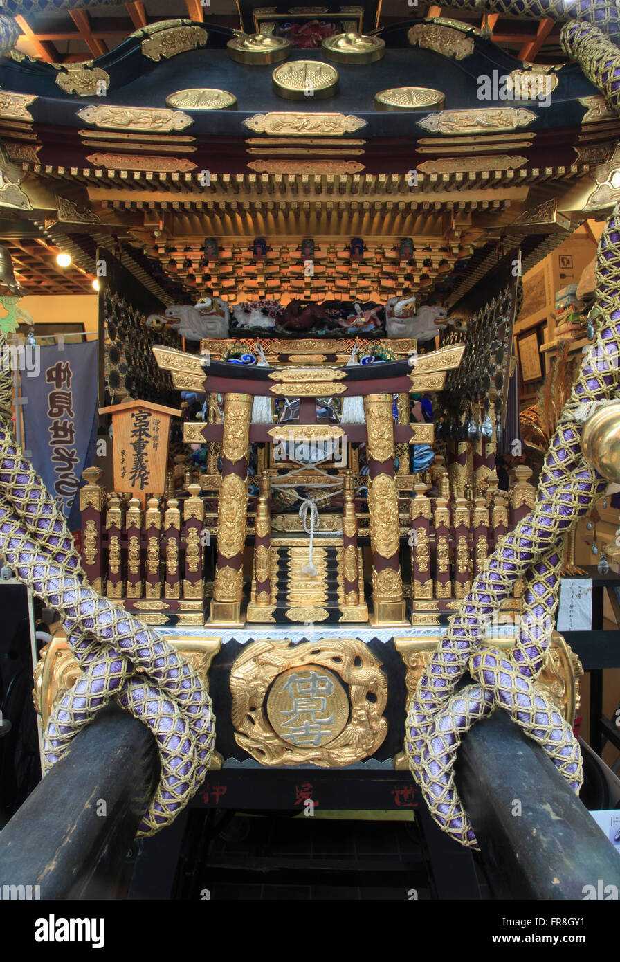 Japan, Tokyo, Asakusa, mikoshi portable shrine used in Sanja festival ...
