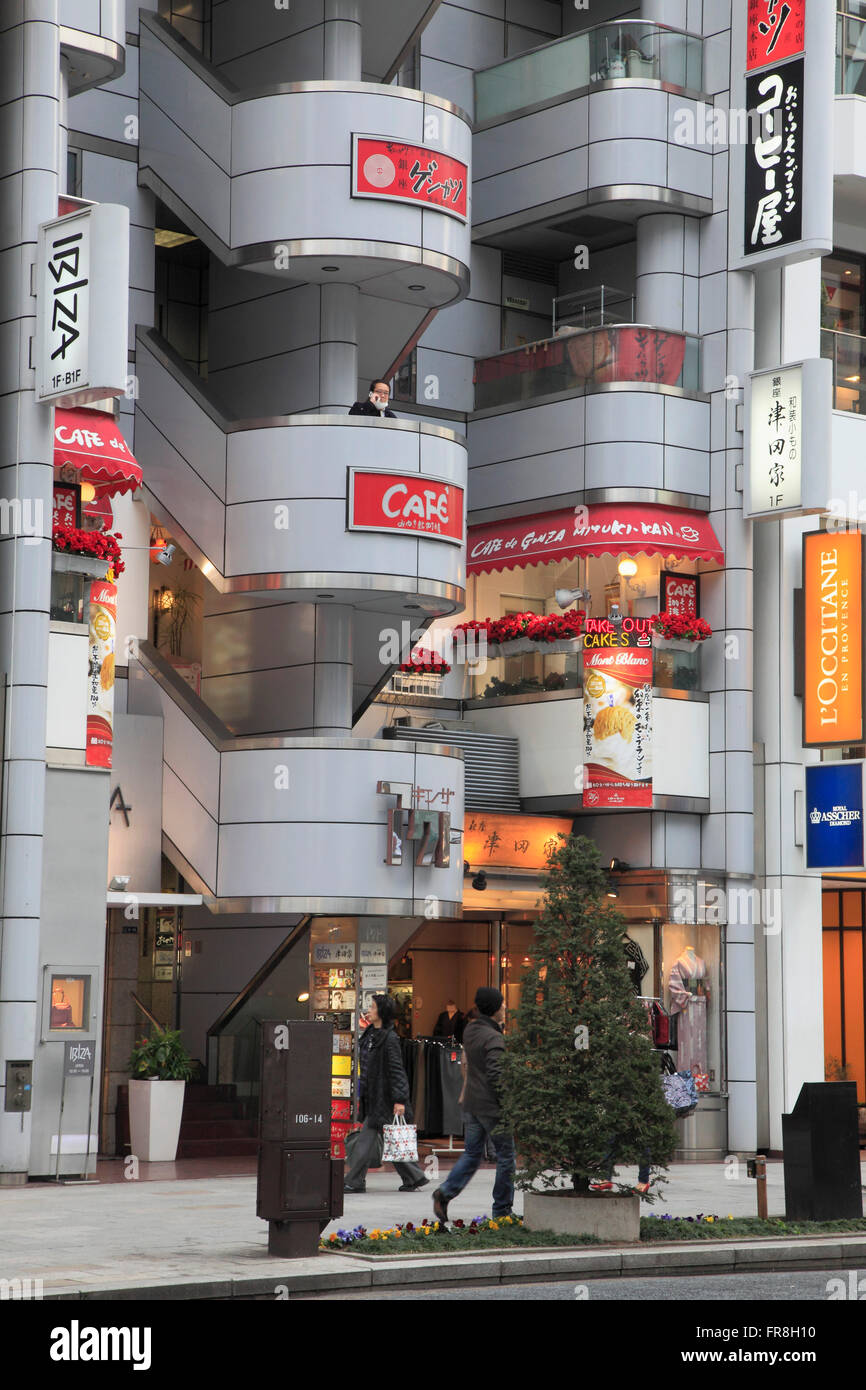 Japan, Tokyo, Ginza, cafes, shops, shopping, people Stock Photo - Alamy