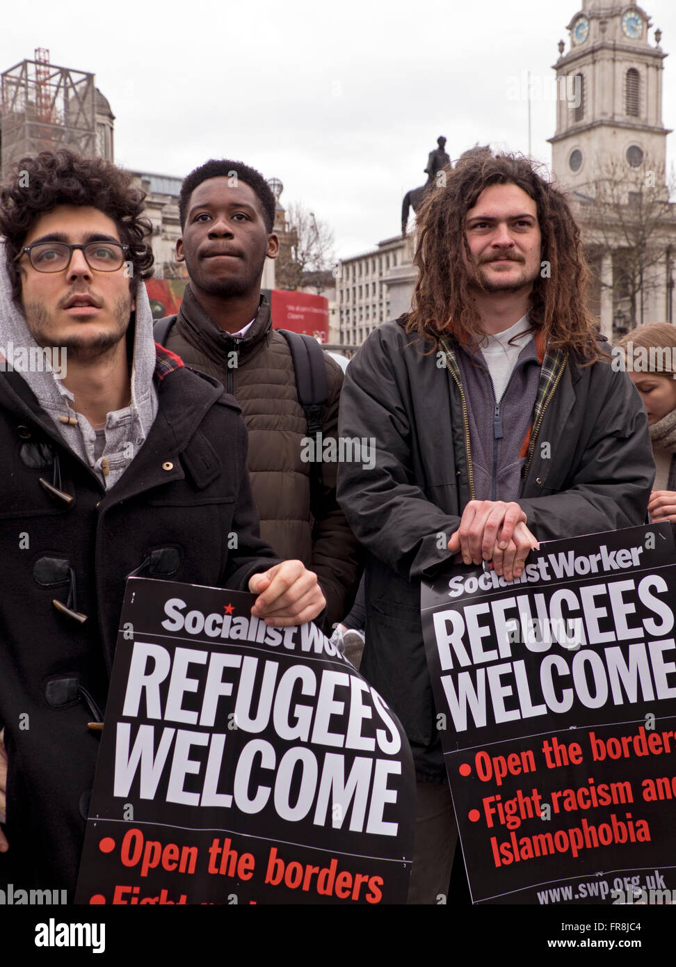 Stand up to Racism march welcoming Refugees & protesting against ...