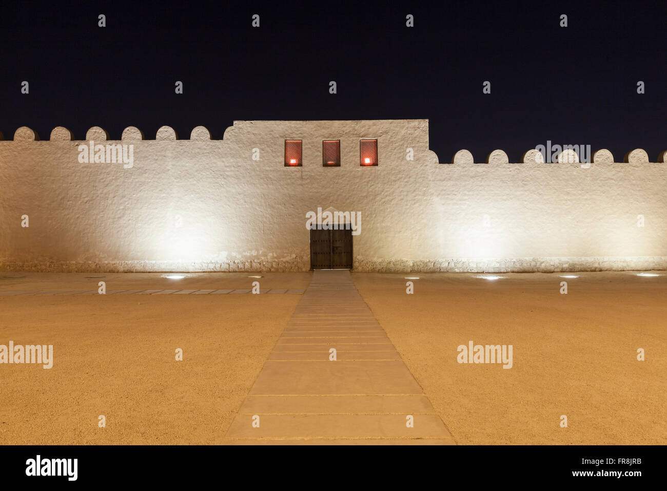 Riffa Fort at night, Kingdom of Bahrain Stock Photo - Alamy