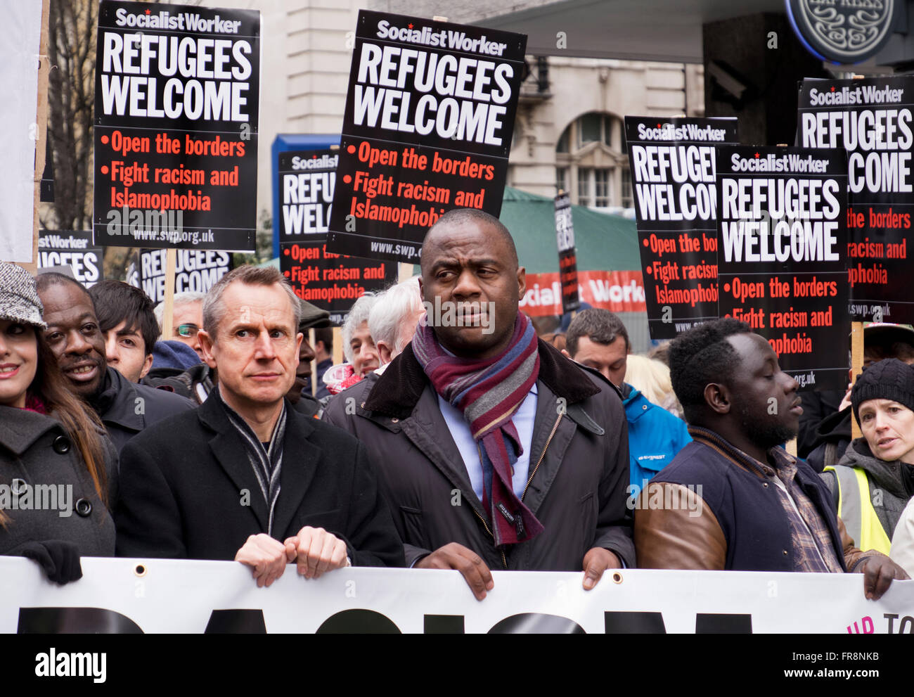 Stand up to Racism march welcoming Refugees & protesting against ...