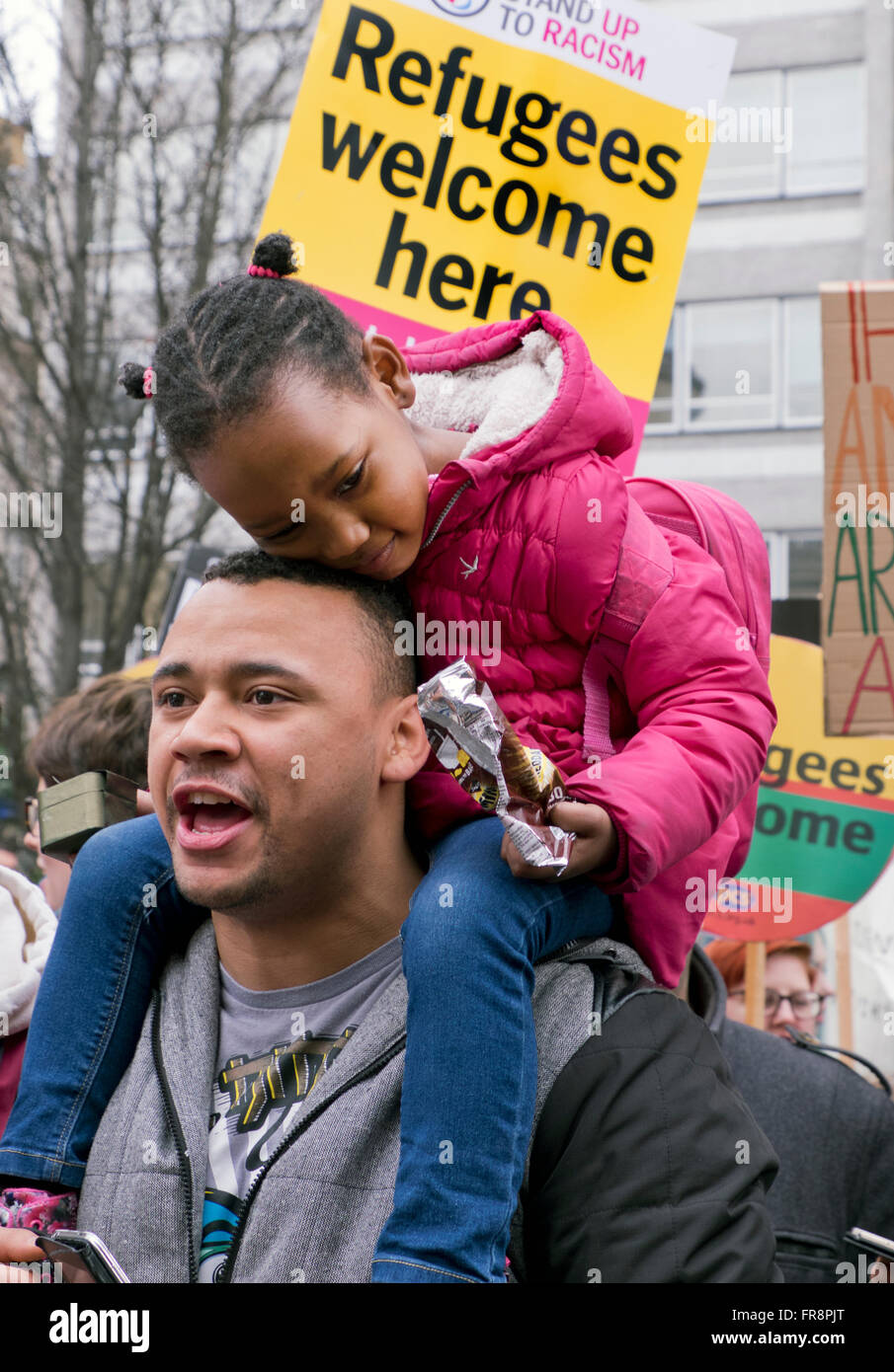 Stand up to Racism march welcoming Refugees & protesting against ...