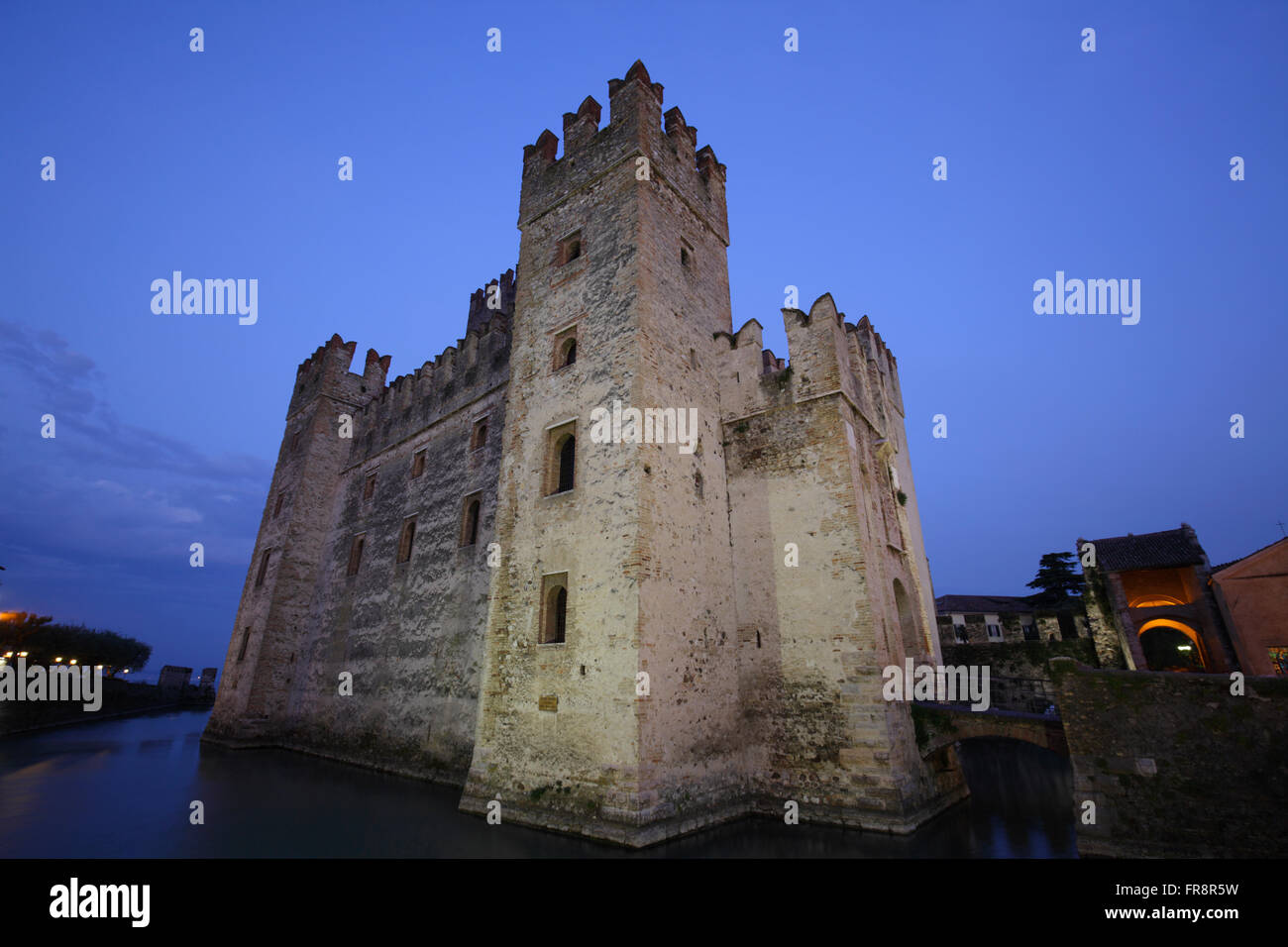 The scaliger castle of Sirmione, Italy Stock Photo - Alamy