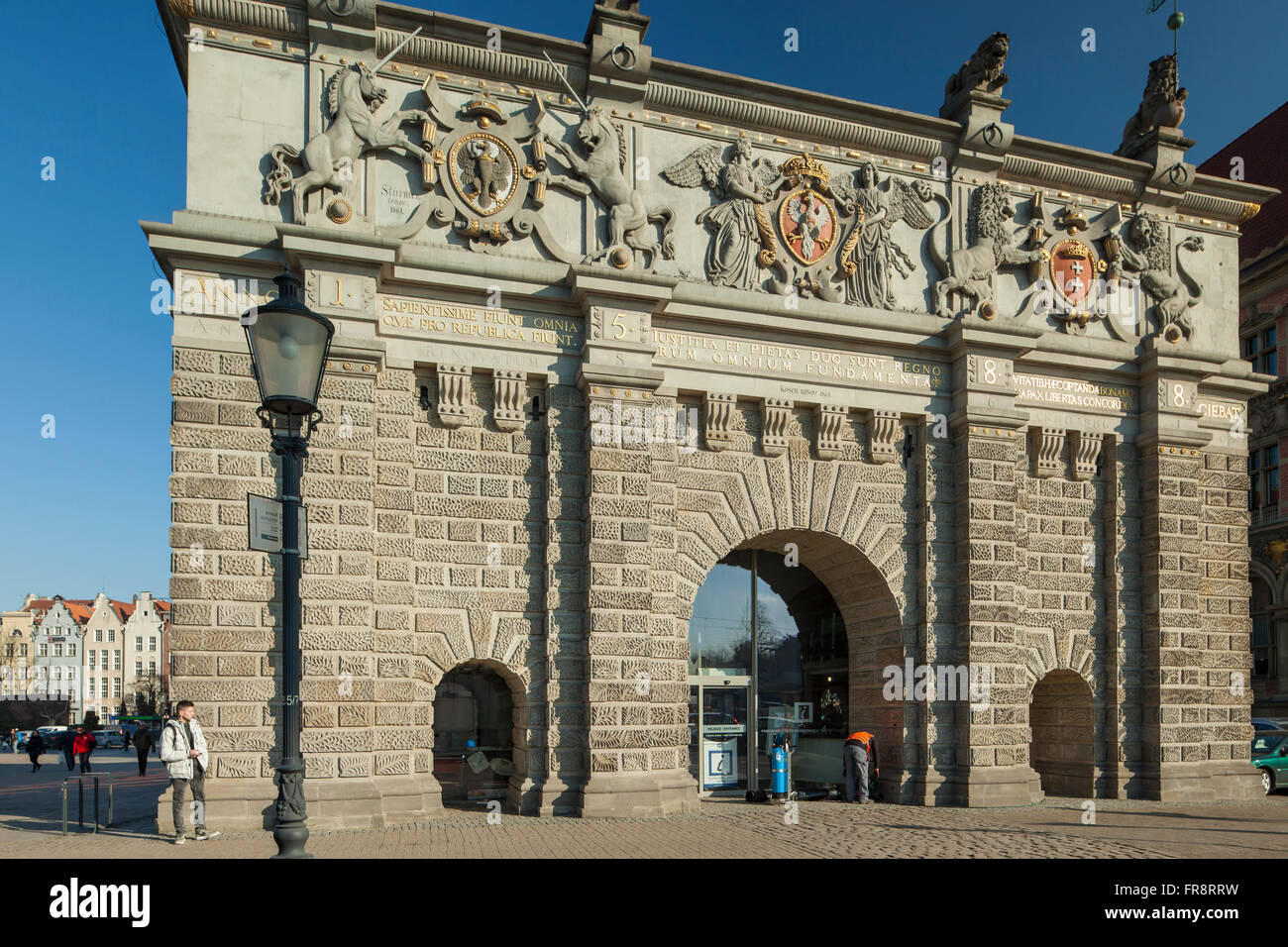 Highland Gate in Gdansk old town, Poland Stock Photo - Alamy