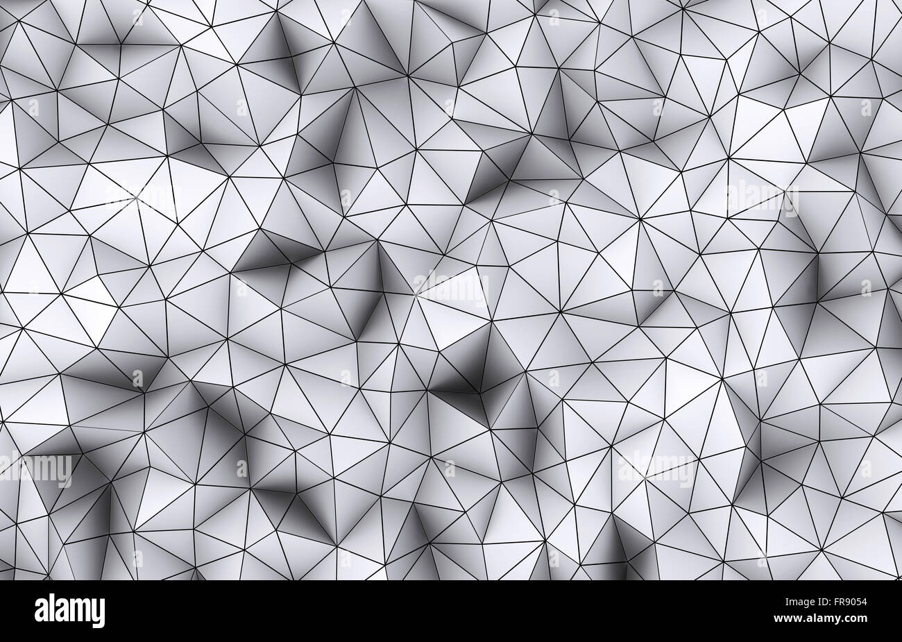 Abstract triangle white background, black and white background Stock ...