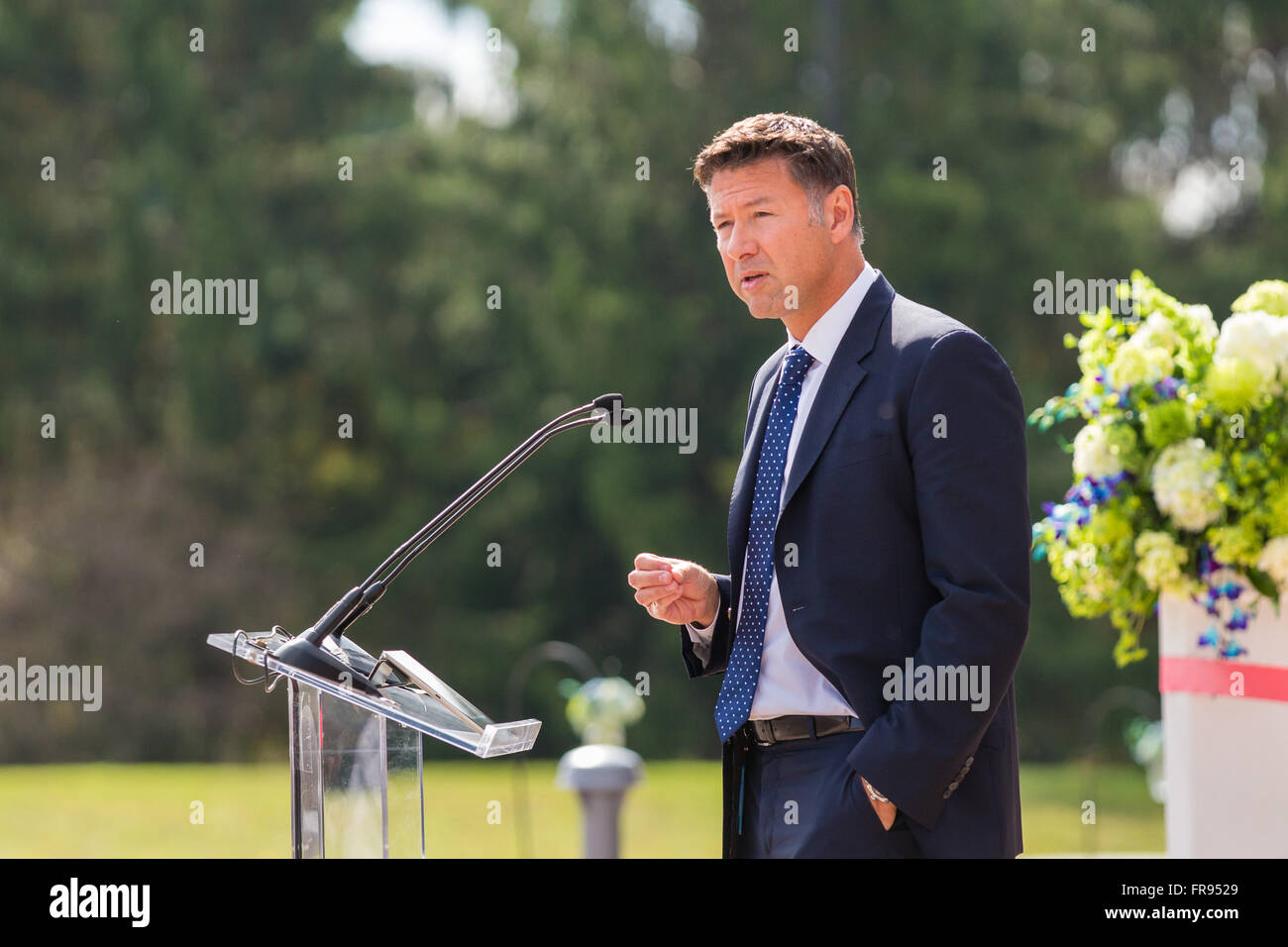 Xavier Unkovic, Global President of Mars Drinks, speaking at the ...