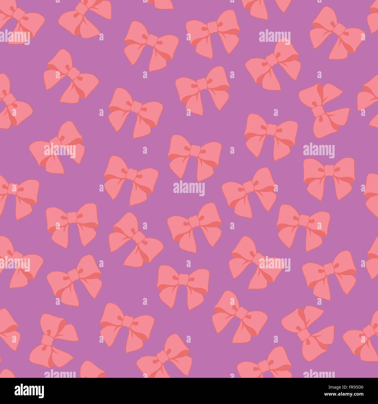 Seamless vector pattern with pastel bows on a tile background Stock ...