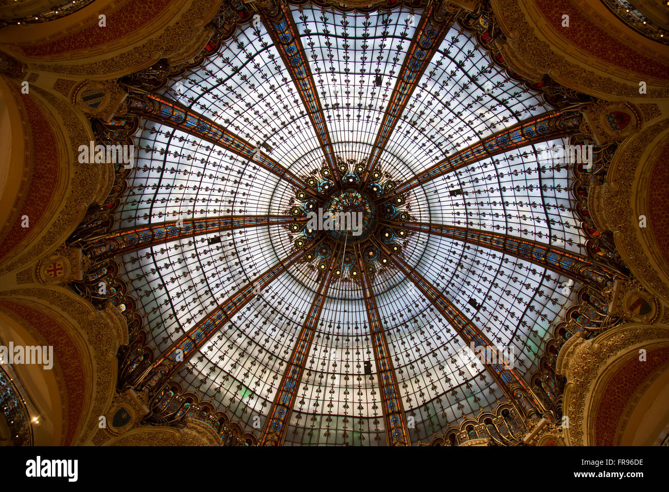 Ceiling galeries lafayette paris france hi-res stock photography and ...