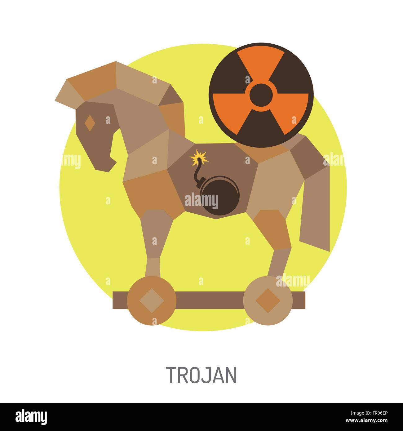 Trojan Horse Icon Stock Vector Image & Art - Alamy