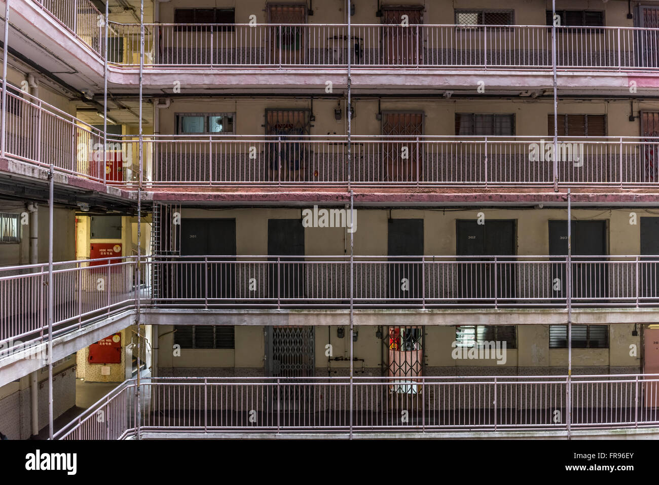 Hong Kong public estate built by Government Stock Photo - Alamy