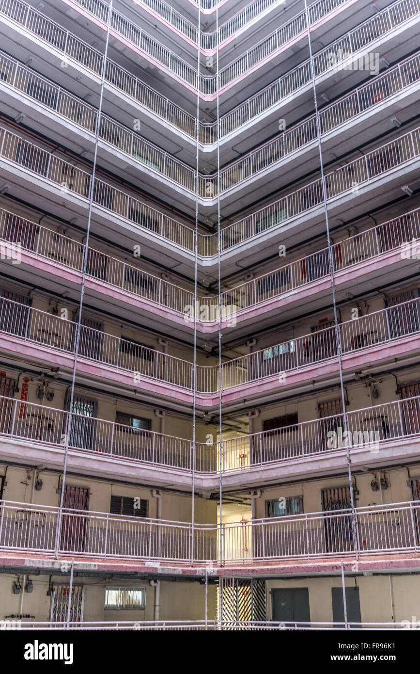 Hong Kong public estate built by Government Stock Photo - Alamy