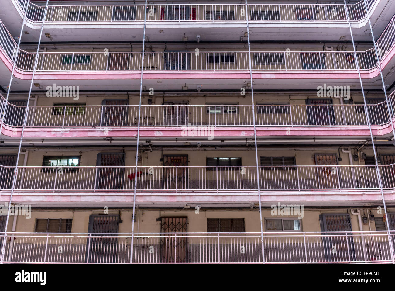 Hong Kong public estate built by Government Stock Photo - Alamy
