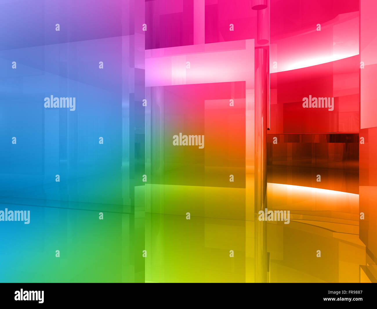 conceptual architecture, open space of colors Stock Photo - Alamy