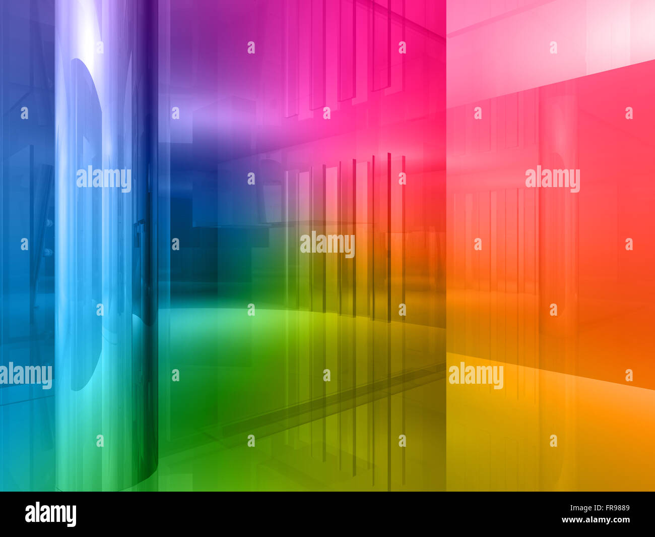 conceptual architecture, open space of colors Stock Photo - Alamy
