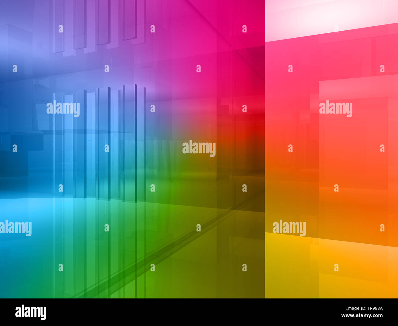 conceptual architecture, open space of colors Stock Photo - Alamy