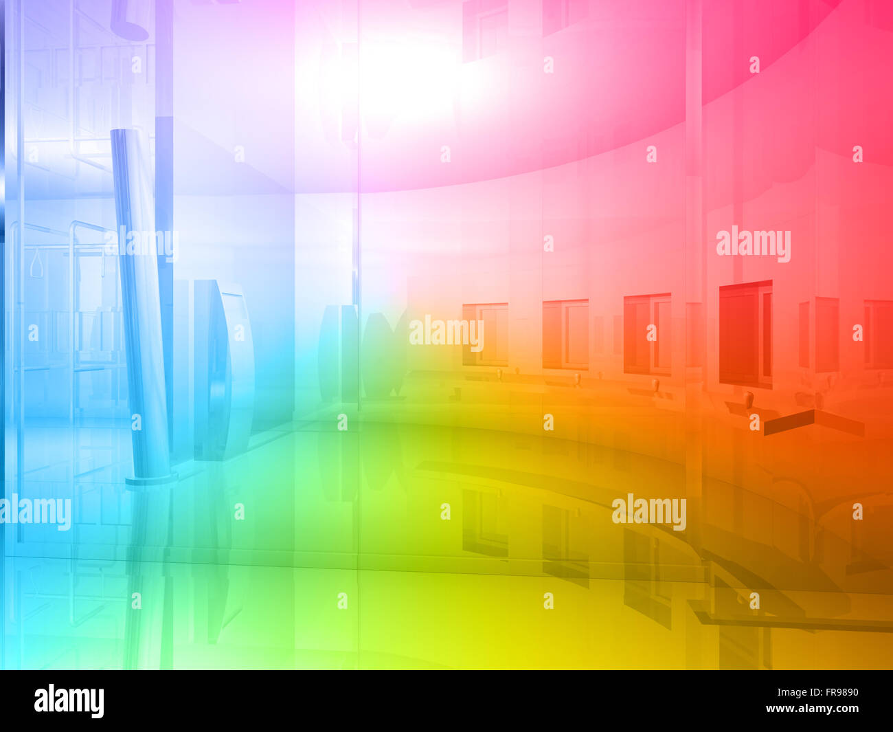 conceptual architecture, open space of colors Stock Photo - Alamy