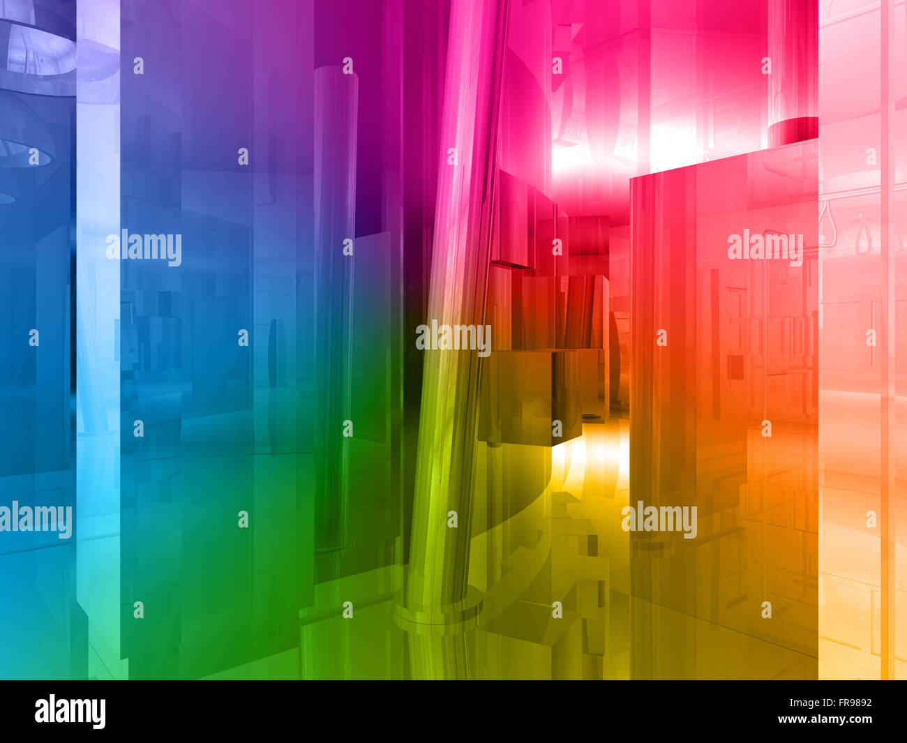 conceptual architecture, open space of colors Stock Photo - Alamy
