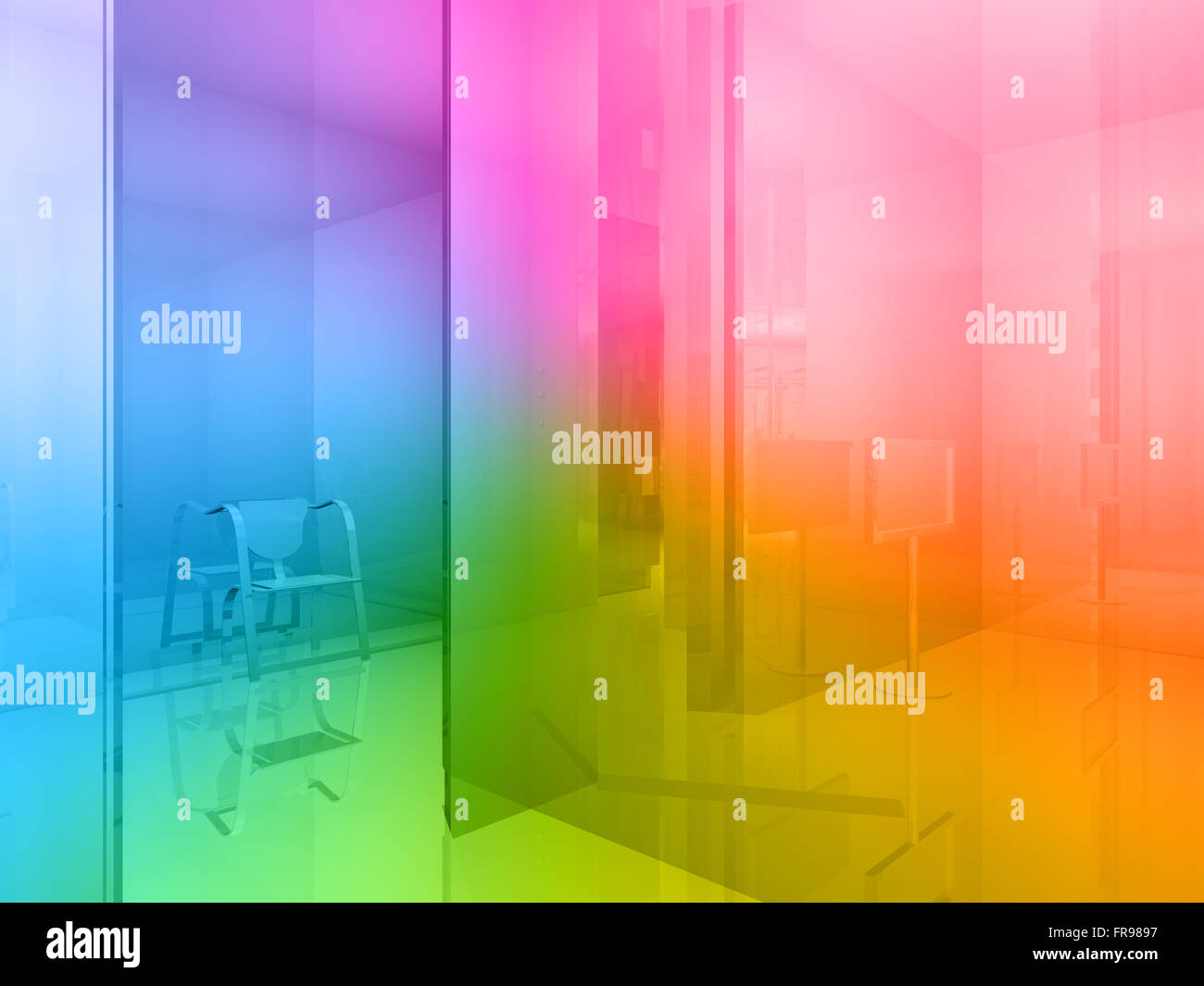 conceptual architecture, open space of colors Stock Photo - Alamy