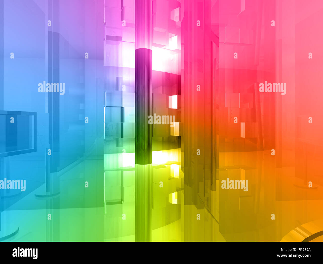 conceptual architecture, open space of colors Stock Photo - Alamy